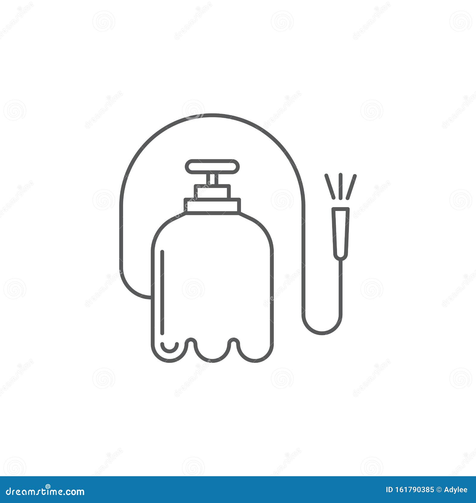 Pressure Sprayer Vector Icon Symbol Isolated on White Background Stock ...