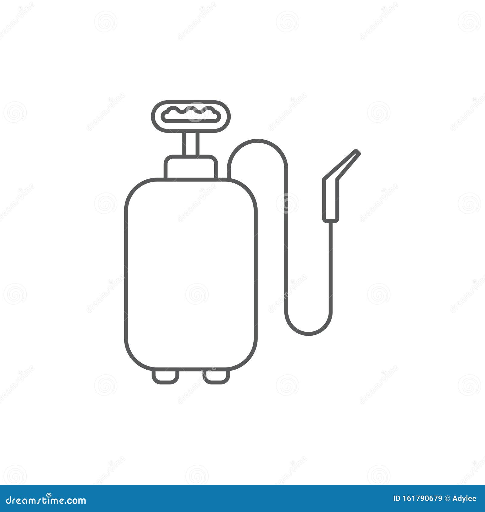Pressure Sprayer Vector Icon Symbol Isolated on White Background Stock ...