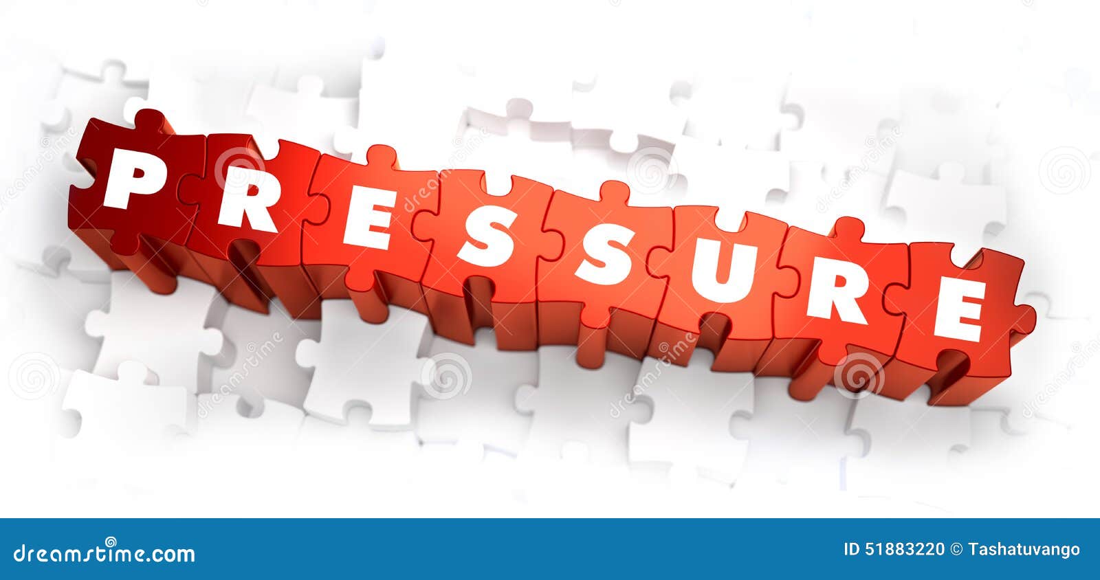 Pressure - Text on Red Puzzles. Stock Photo - Image of forcing ...
