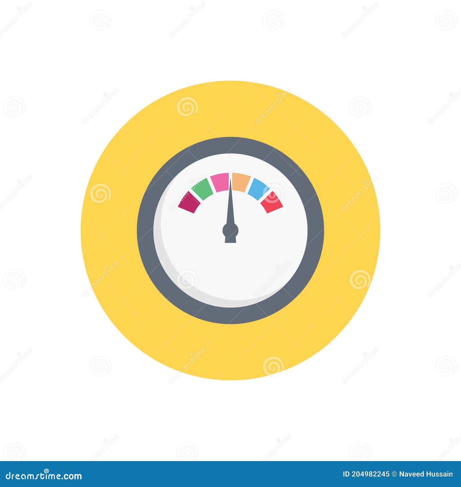 Pressure Vector Flat Colour Icon Stock Vector - Illustration of flat ...