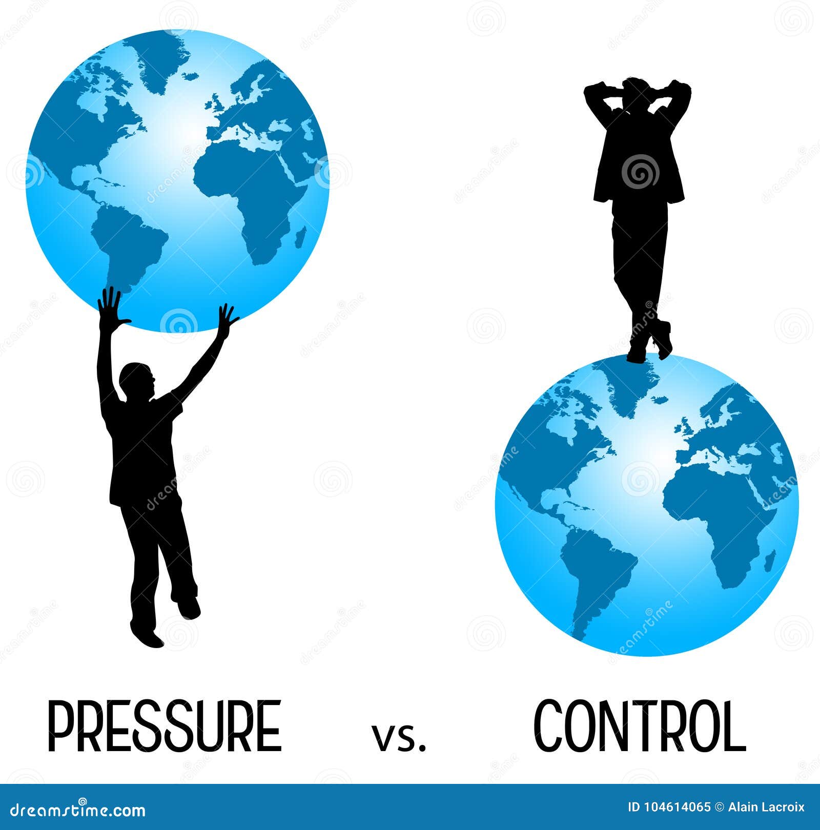 Pressure versus control stock illustration. Illustration of acceptance ...