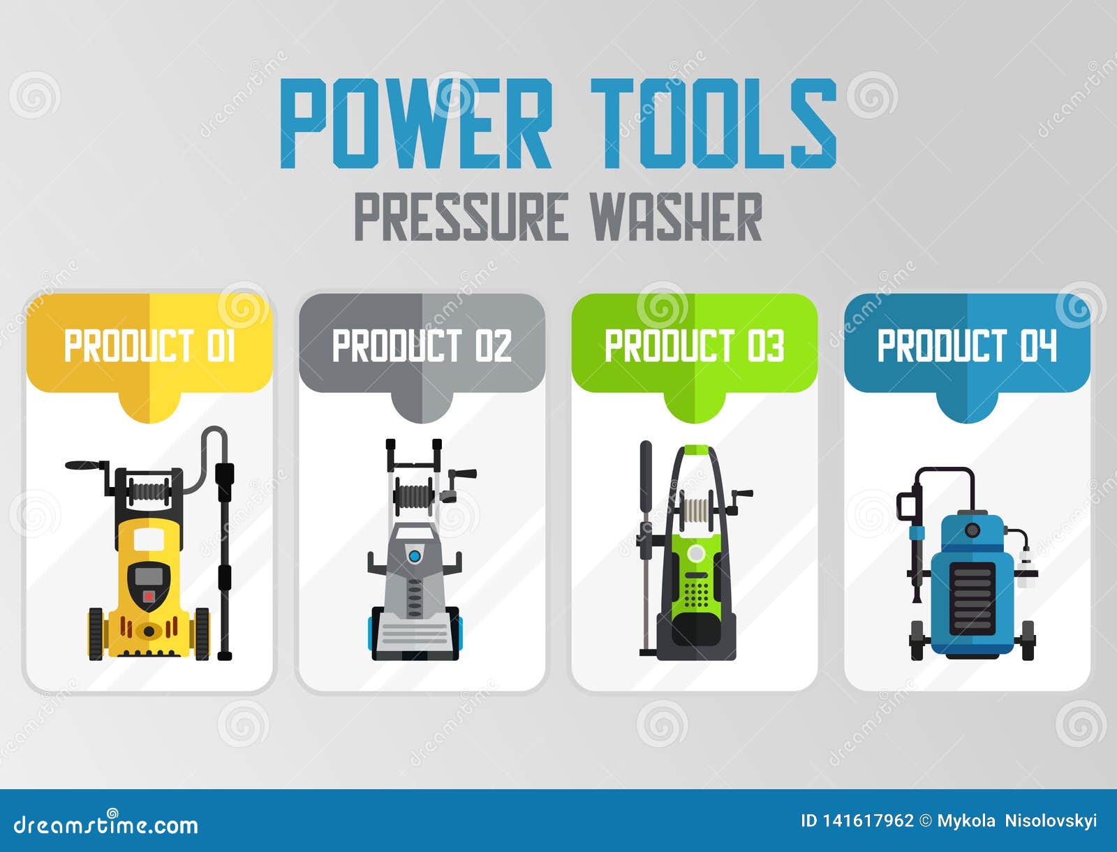 Pressure Washers Store Flat Vector Web Banner Stock Vector ...
