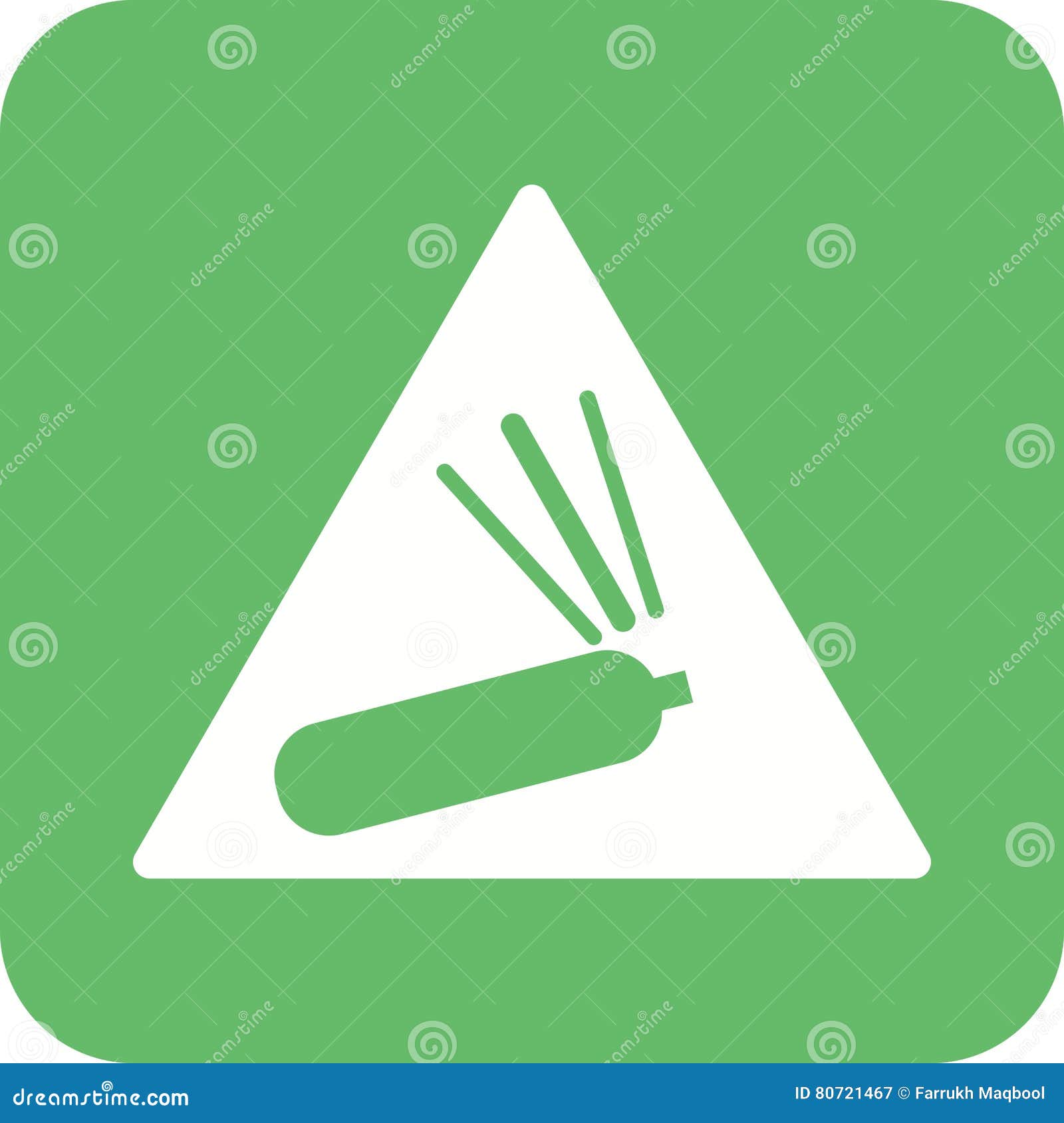 Pressurized Cylinder Symbol Sign,Vector Illustration, Isolate On White ...