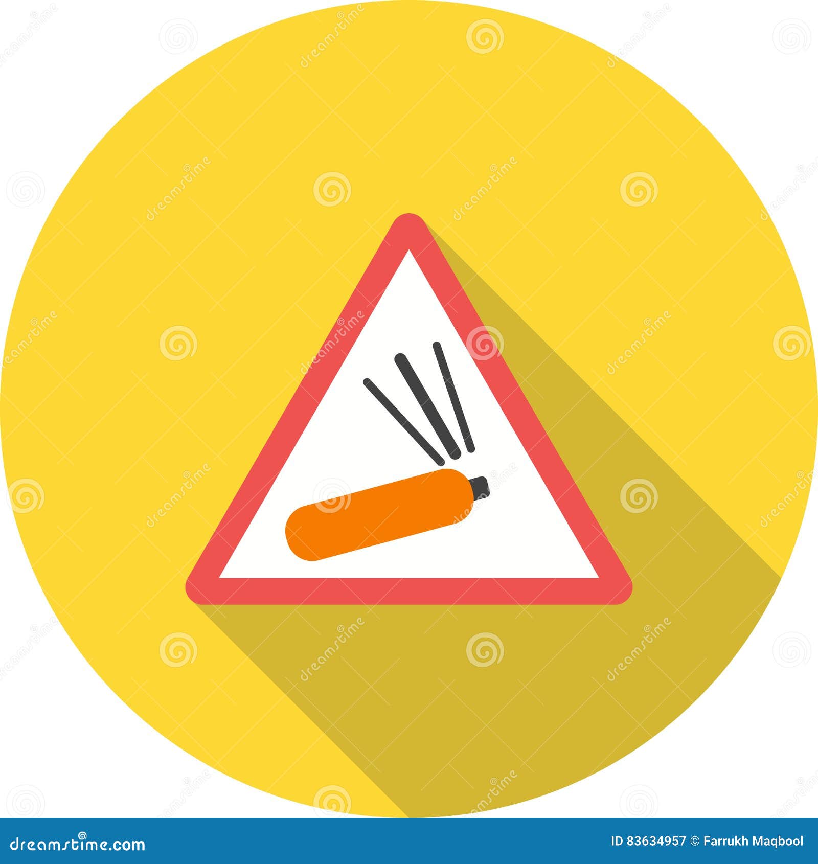 Pressurized Cylinder Symbol Sign,Vector Illustration, Isolate On White ...