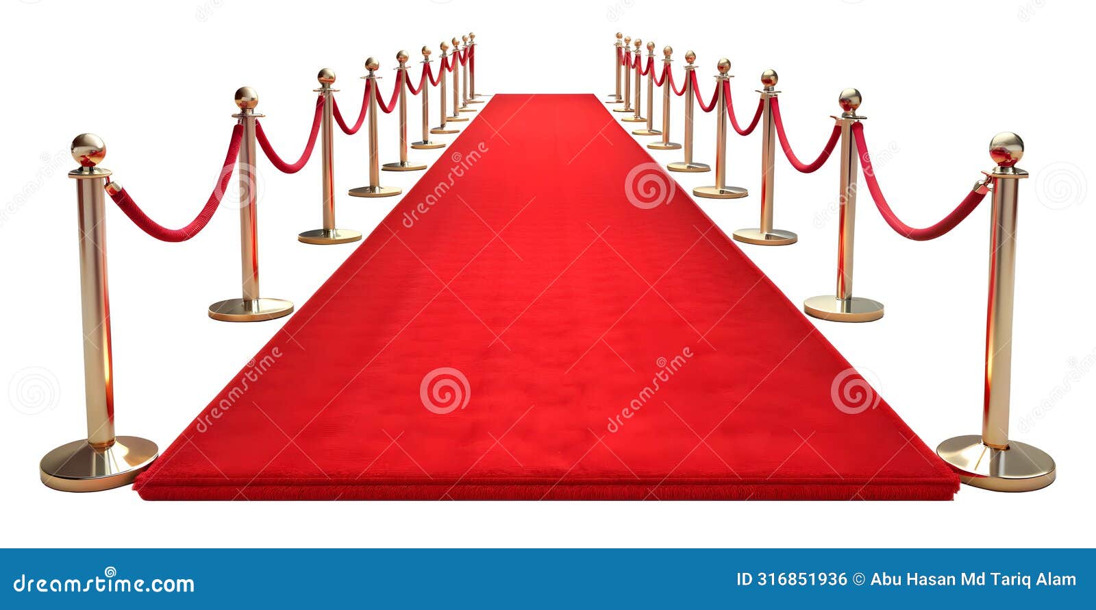 Prestigious Red Carpet Gala With Gold Stanches And Rope Barriers Stock ...