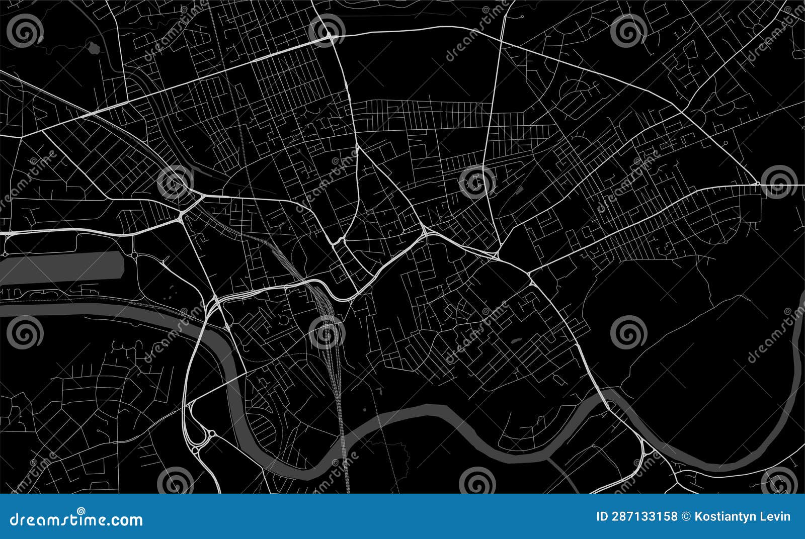 Preston Background Map Vector Illustration | CartoonDealer.com #287133158