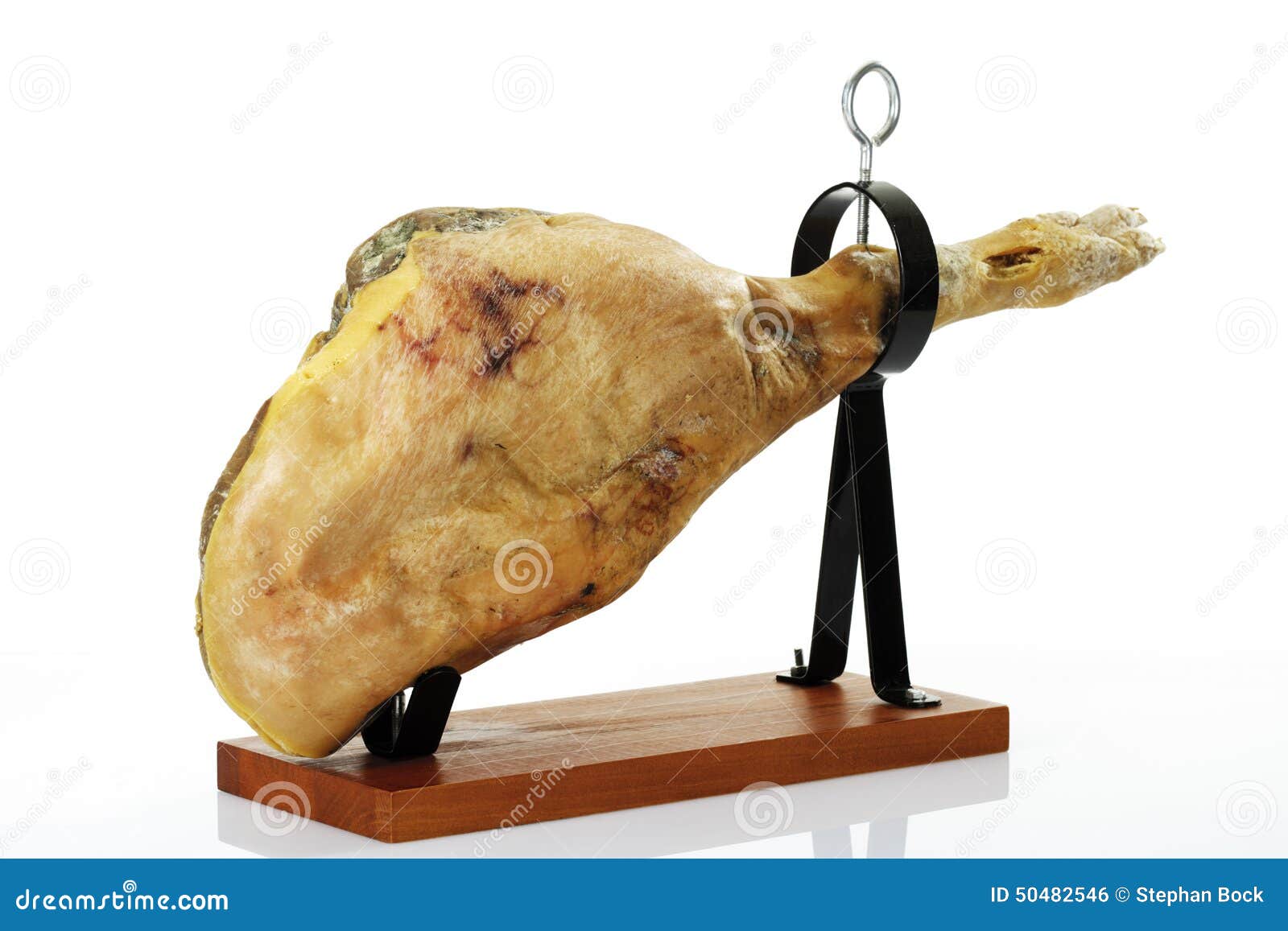 Presunto De Serrano No Suporte Foto de Stock - Imagem de presunto, seco ...