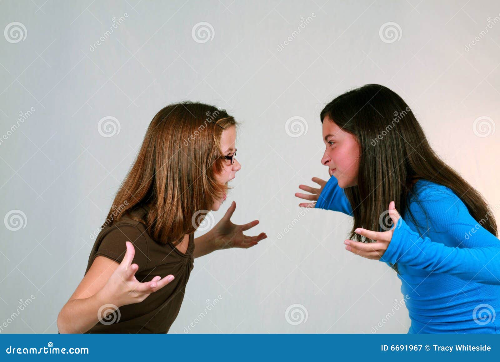 Preteen Fight stock image. Image of expression, glasses - 6691967