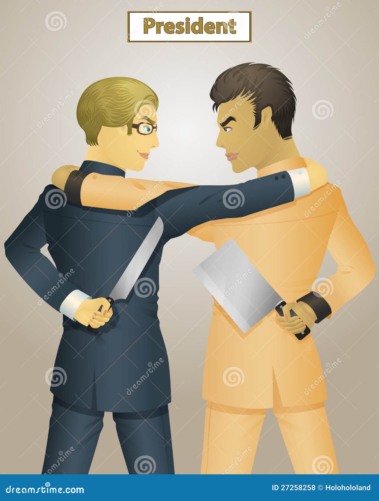 Pretend to be good stock vector. Illustration of chopping - 27258258