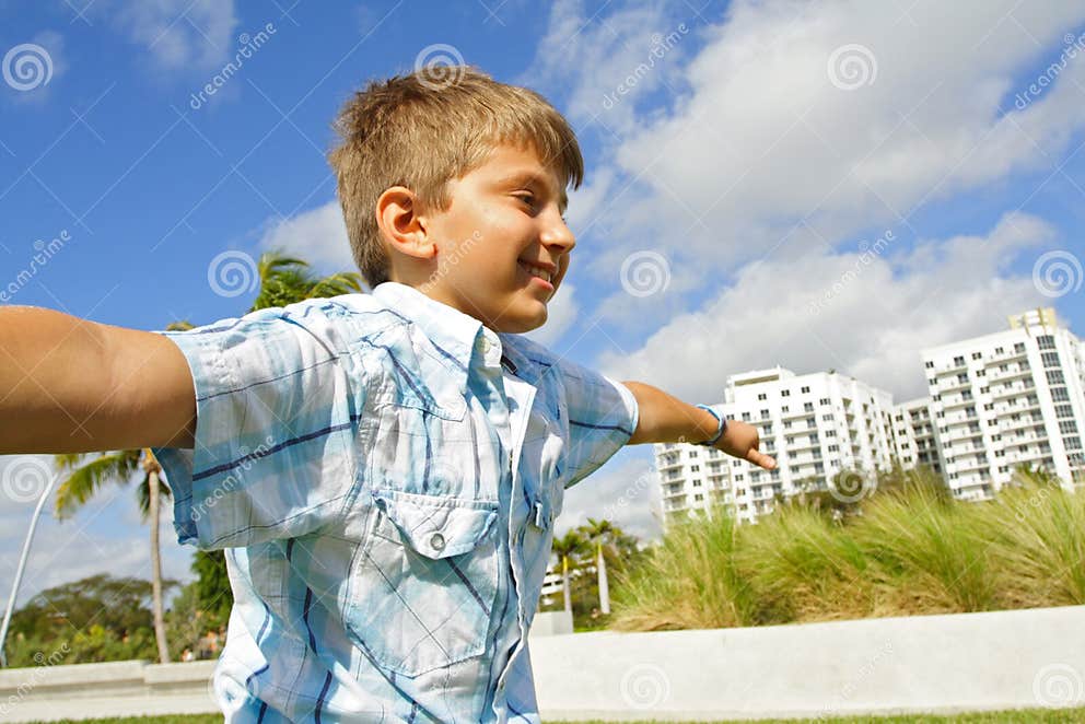 Pretending to fly stock image. Image of nature, shades - 4088501