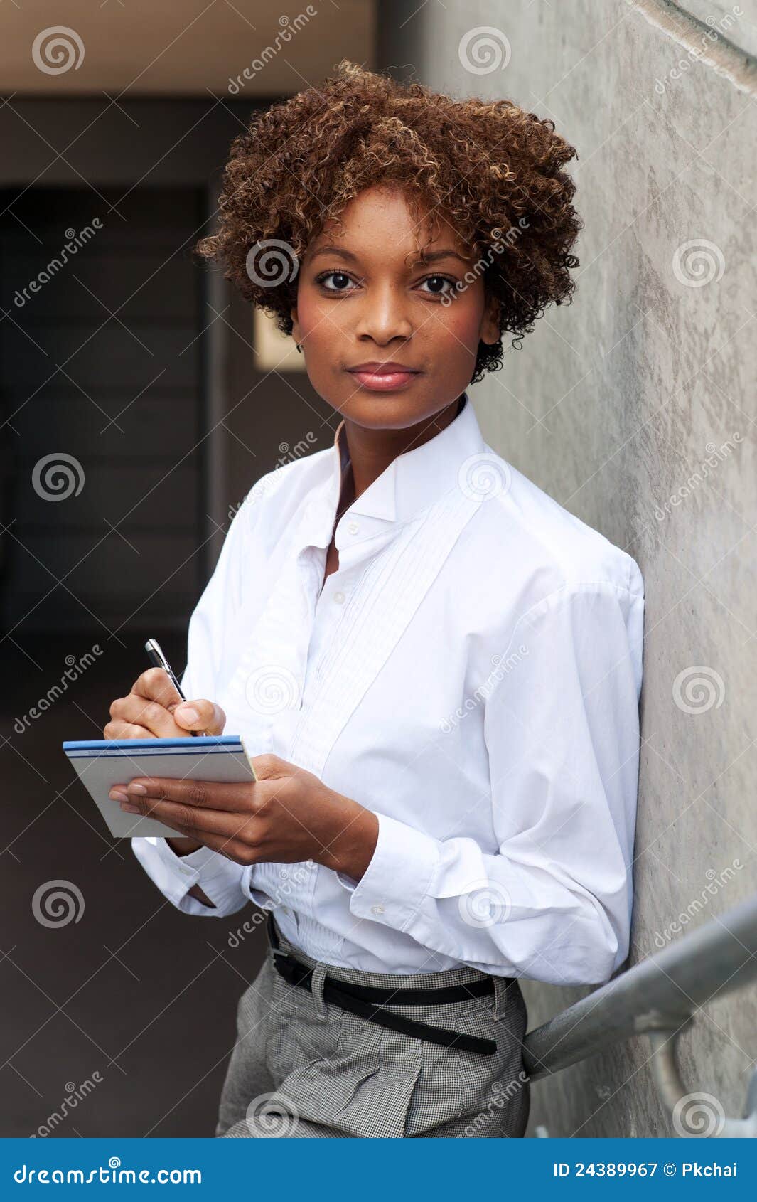 Pretty African American Executive Stock Image - Image of american ...