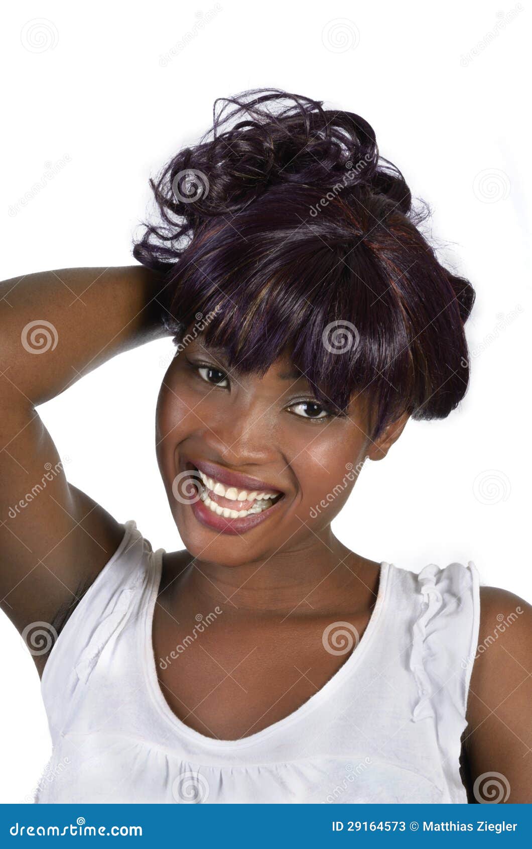 Pretty african girl stock image. Image of model, hairstyle - 29164573