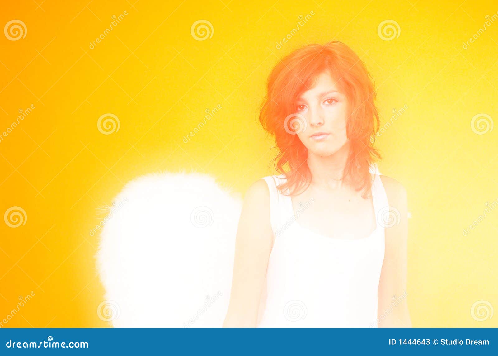 Pretty Angel stock image. Image of bright, angelic, girl - 1444643