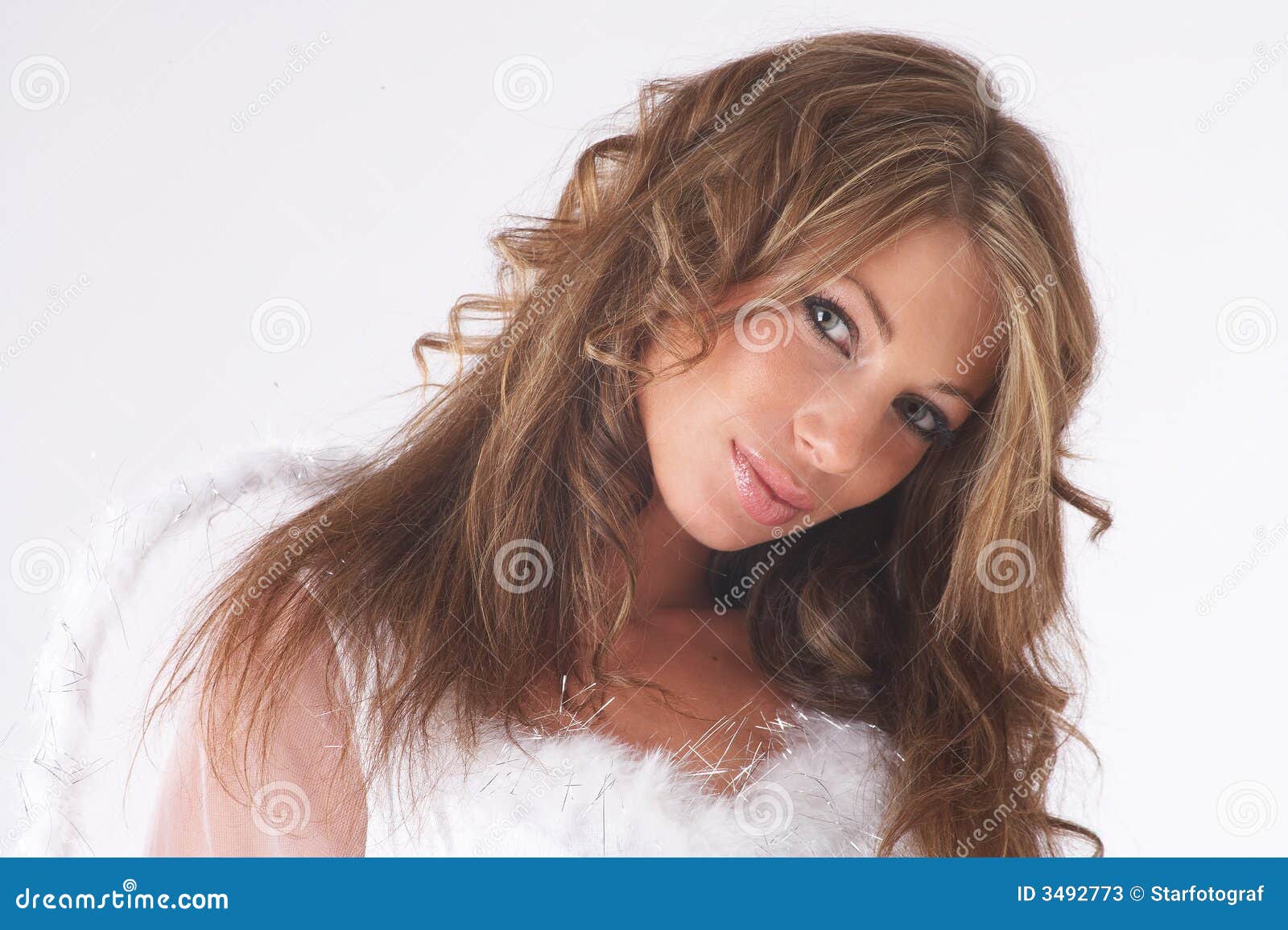 Pretty angel stock image. Image of closeup, adorable, frozen - 3492773