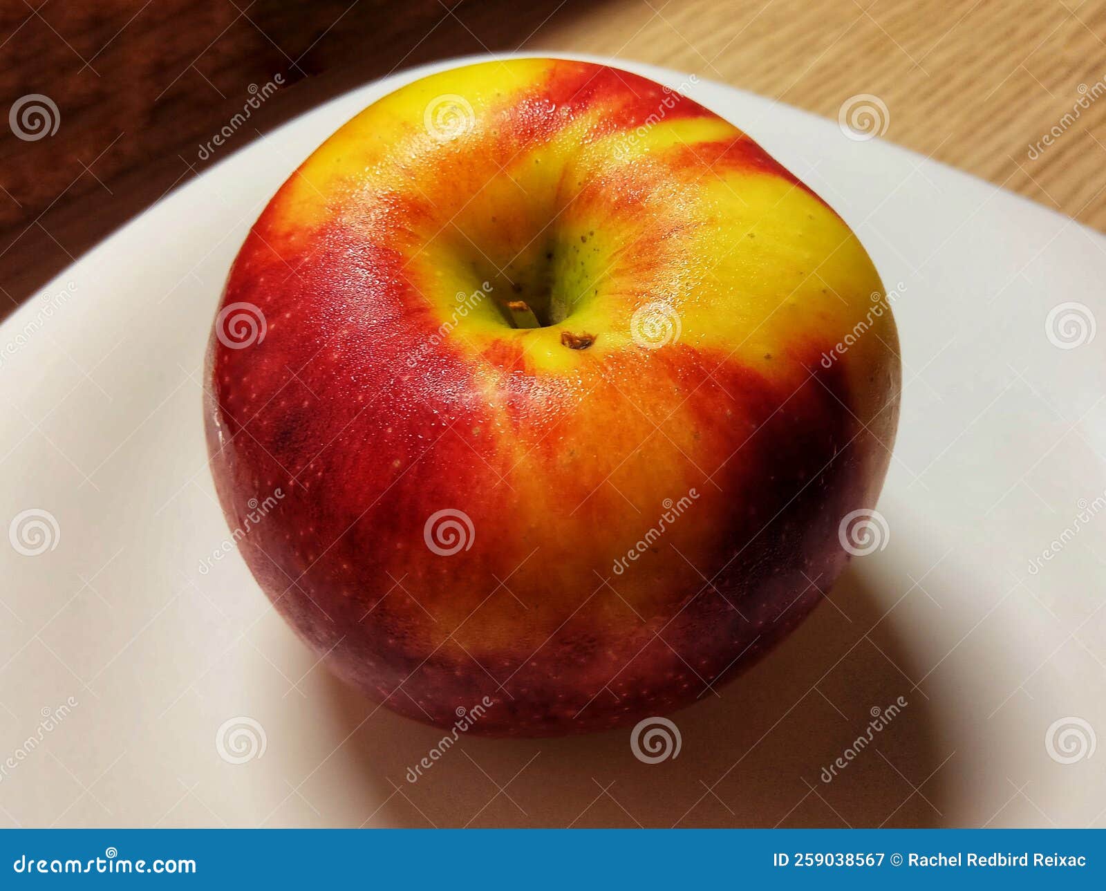Yummy red yellowish apple stock image. Image of pretty - 259038567