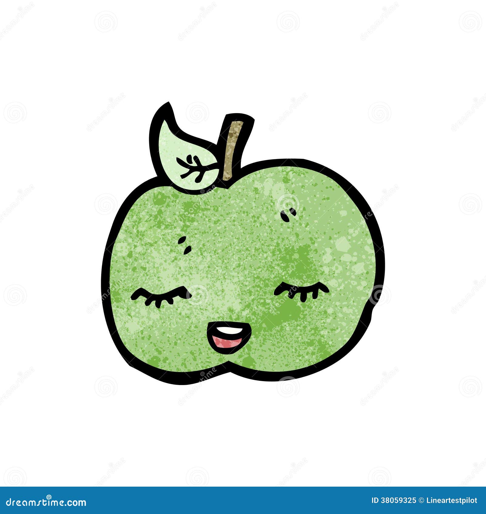 Pretty apple cartoon stock vector. Illustration of apple - 38059325