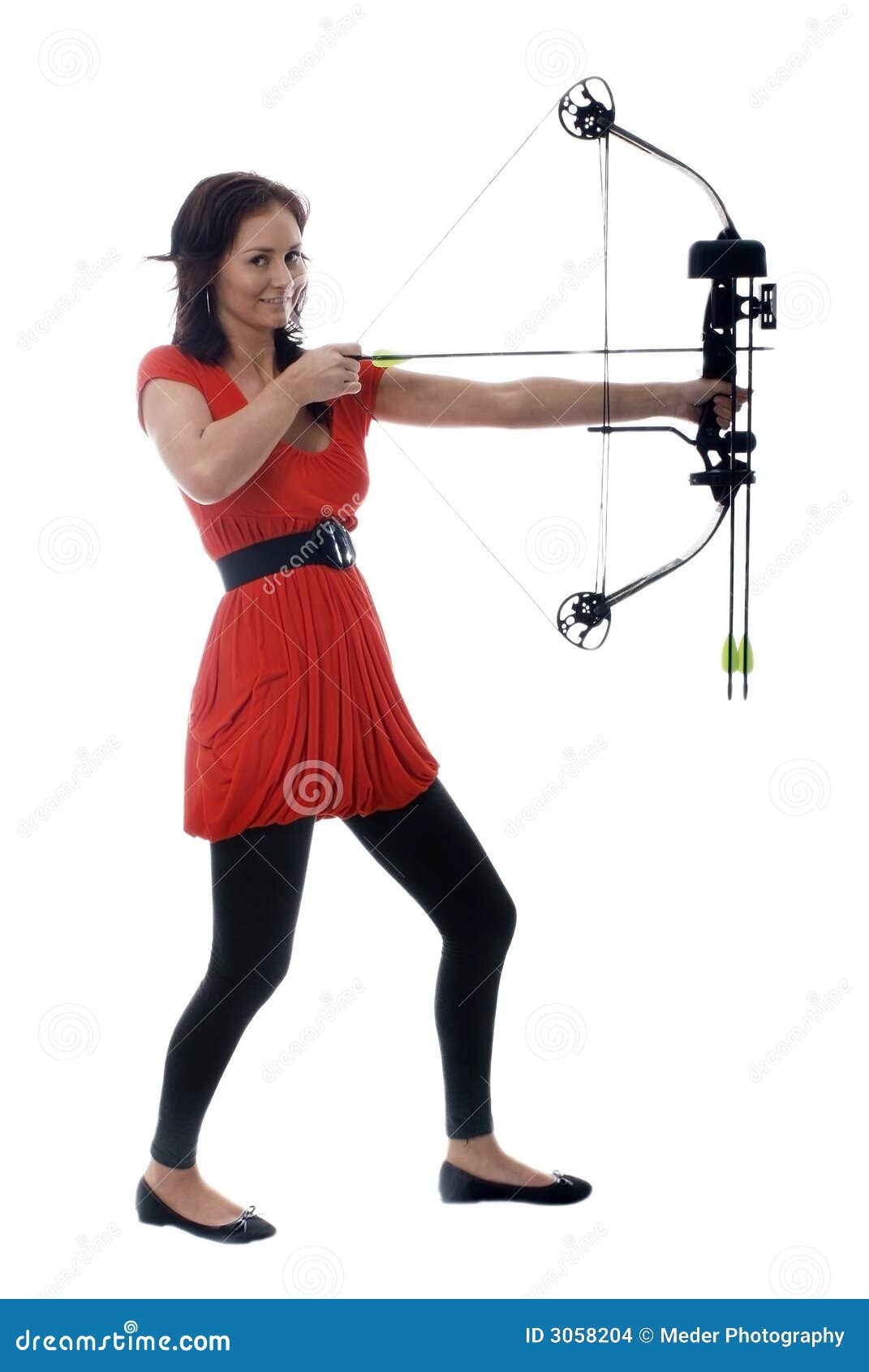 Pretty archer girl stock photo. Image of hunt, pose, exercise - 3058204