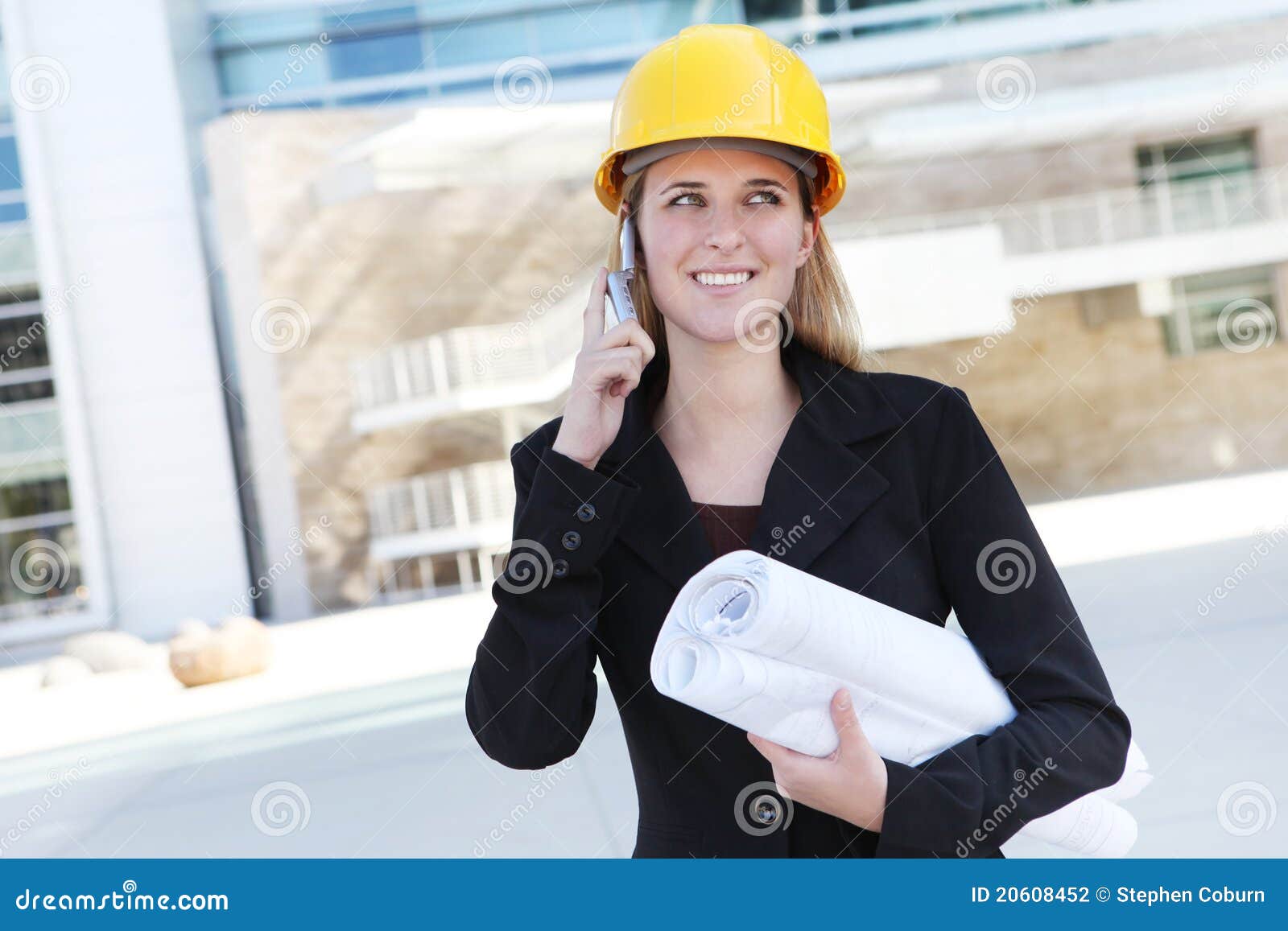 Pretty Architect Business Woman Stock Photo - Image of hard, female ... Pretty Architect Business Woman Stock Photo - Image of hard, female ...