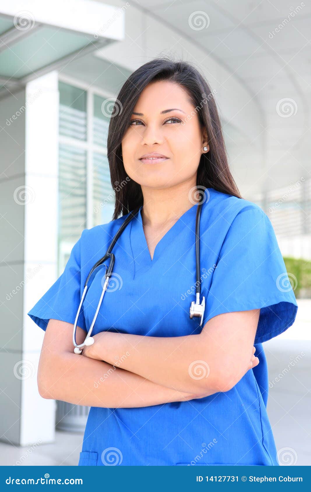 Pretty Asian Nurse stock image. Image of nurse, healthcare - 14127731