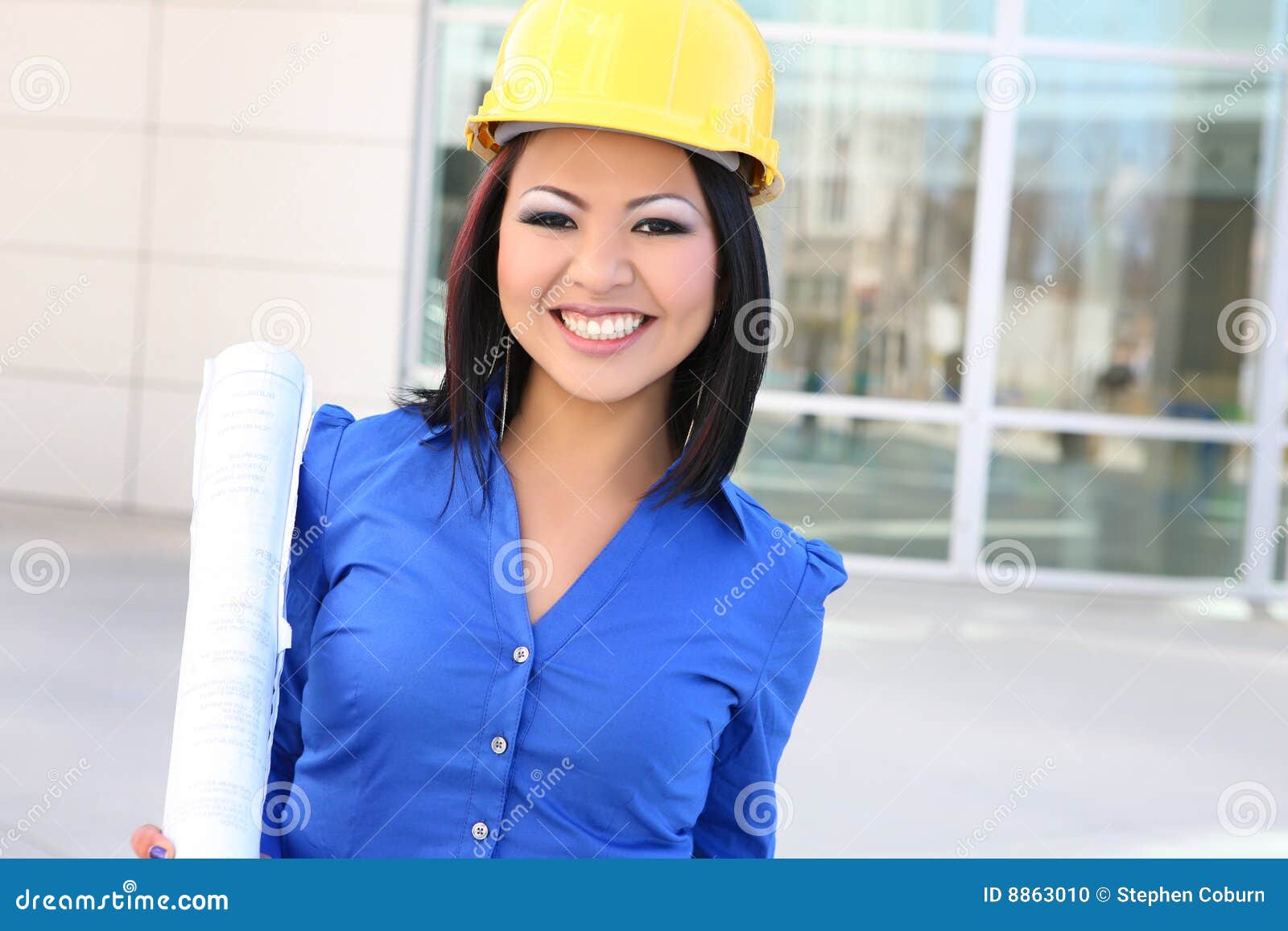 Pretty Asian Woman Architect Stock Photo - Image of construction ... Pretty Asian Woman Architect Stock Photo - Image of construction ...