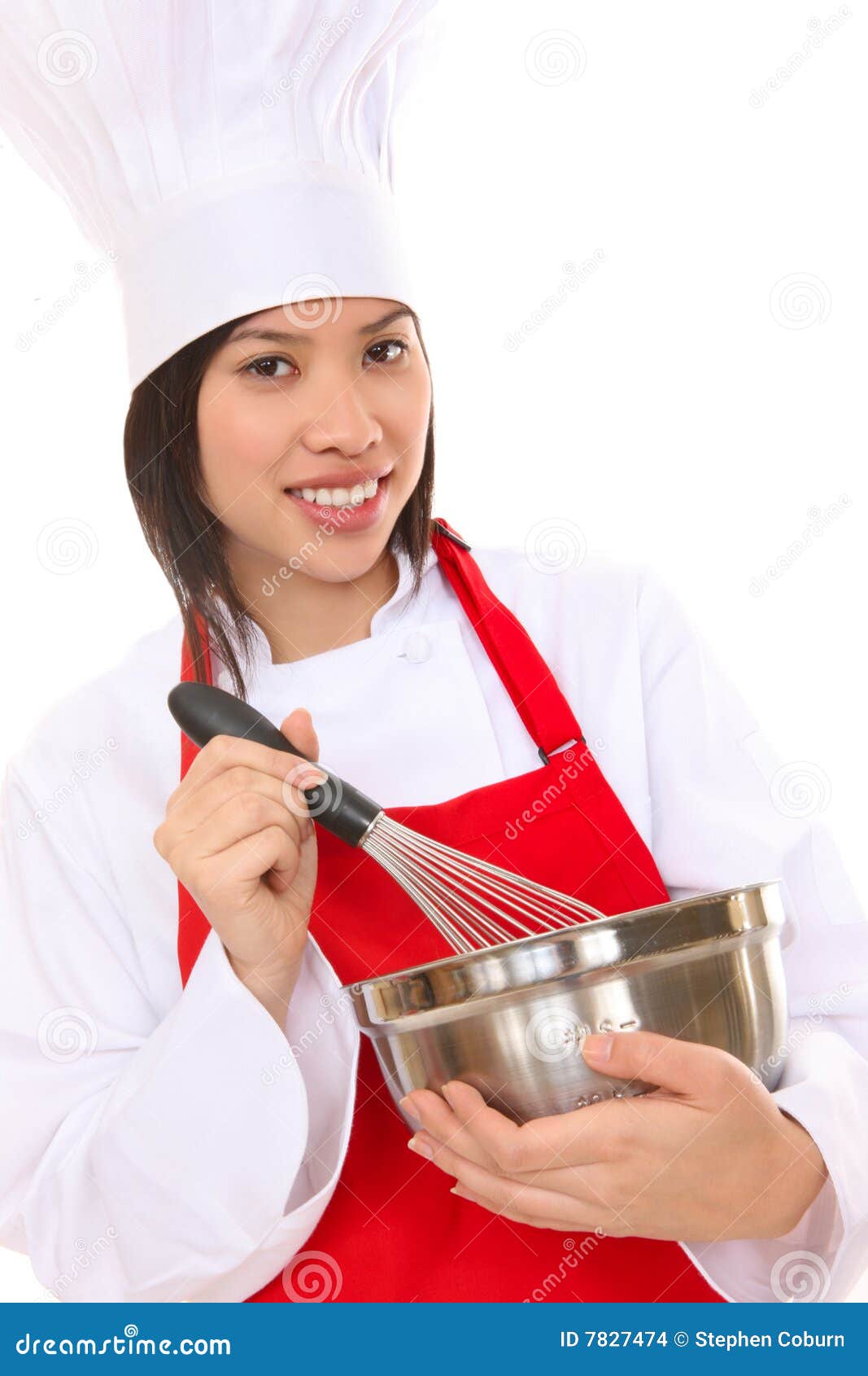 Pretty Asian Woman Chef stock photo. Image of pretty, beauty - 7827474