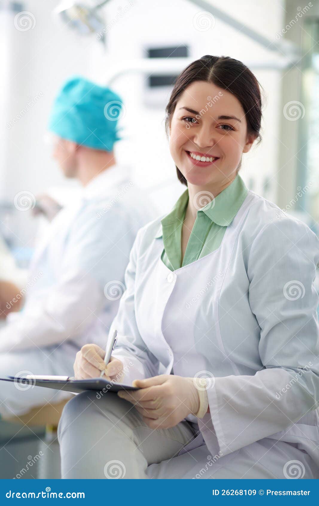 Pretty assistant stock image. Image of caucasian, attractive - 26268109