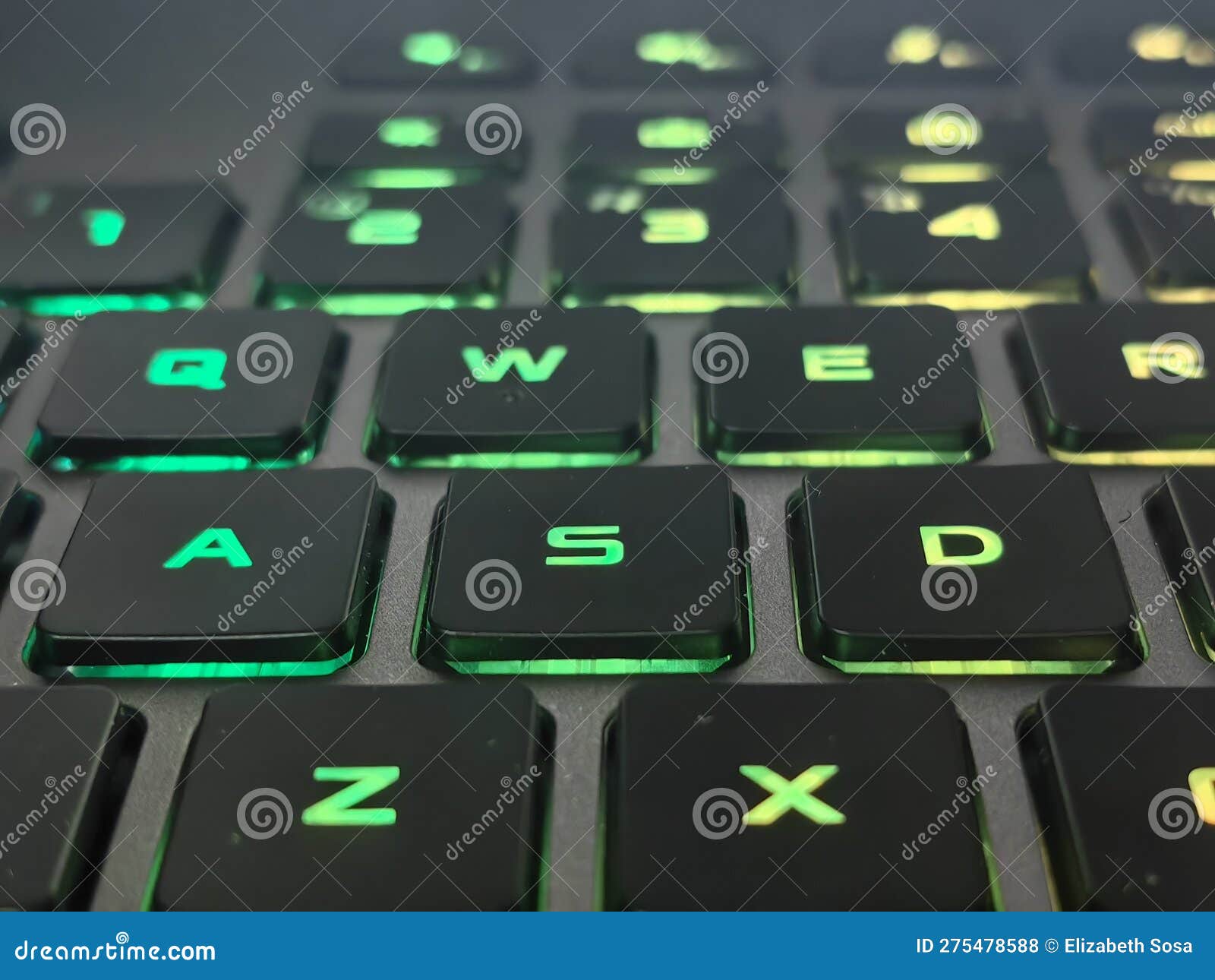 Lighting asus ROG keyboard stock photo. Image of asus - 275478588