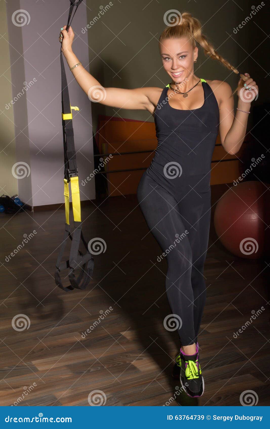 Pretty Athletic Girl Stock Image Image Of Cheerful Women 63764739