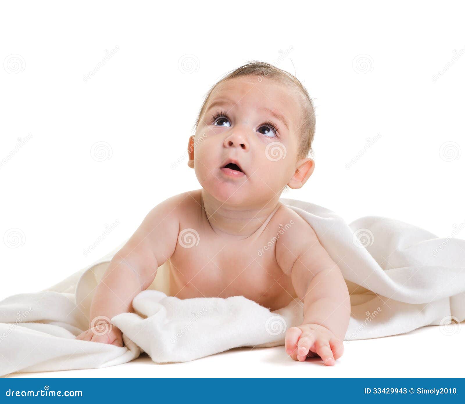Pretty baby stock image. Image of small, isolated, baby - 33429943