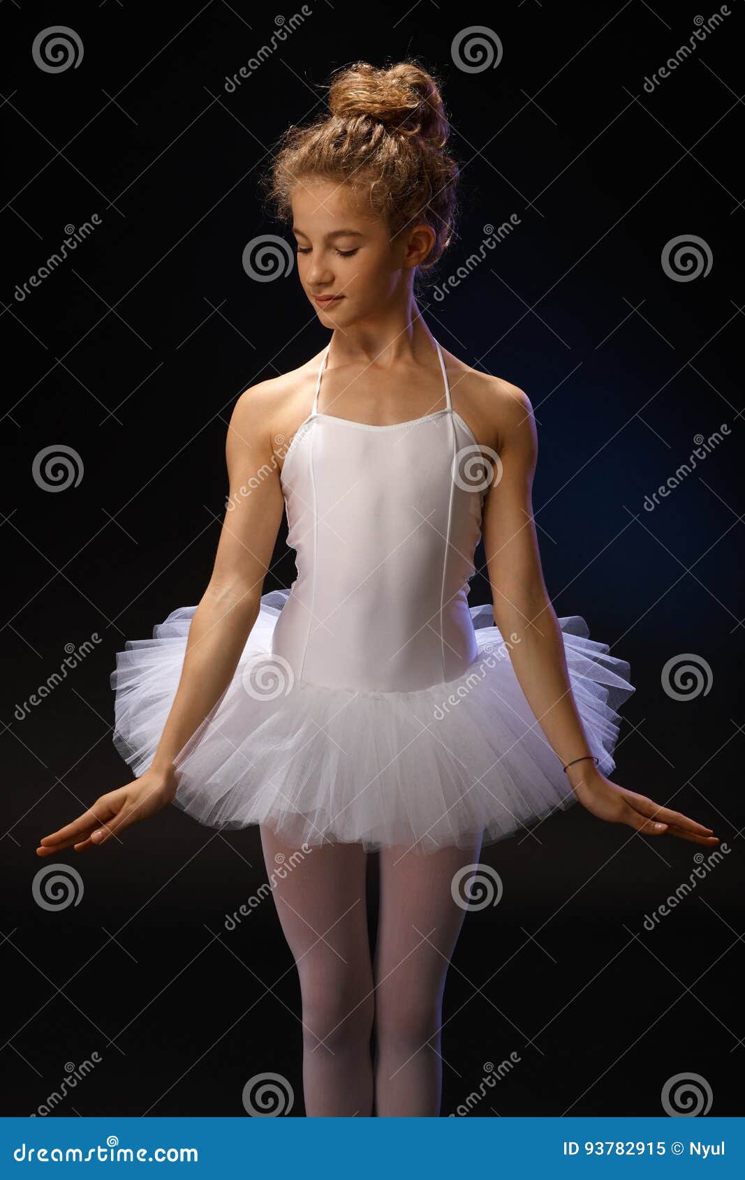 Pretty Ballet Dancer Posing Stock Image - Image of color, girl: 93782915