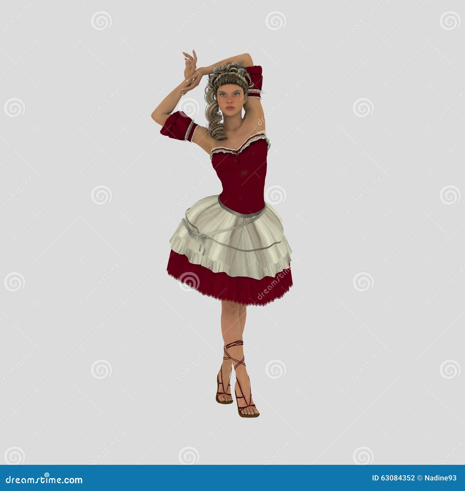Pretty bar maid stock illustration. Illustration of blonde - 63084352