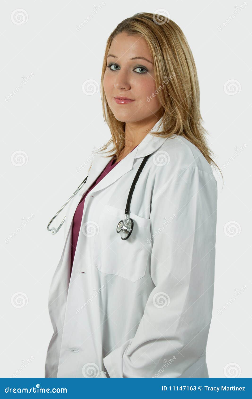 Pretty blond doctor stock image. Image of white, health - 11147163
