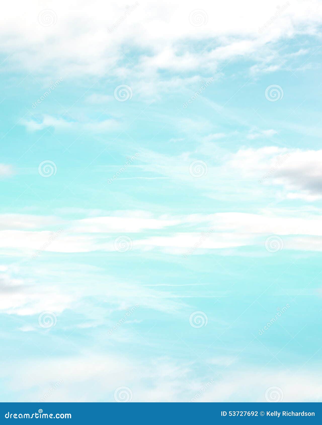 Pretty Blue Sky with Clouds Stock Photo - Image of beautiful, blue ...