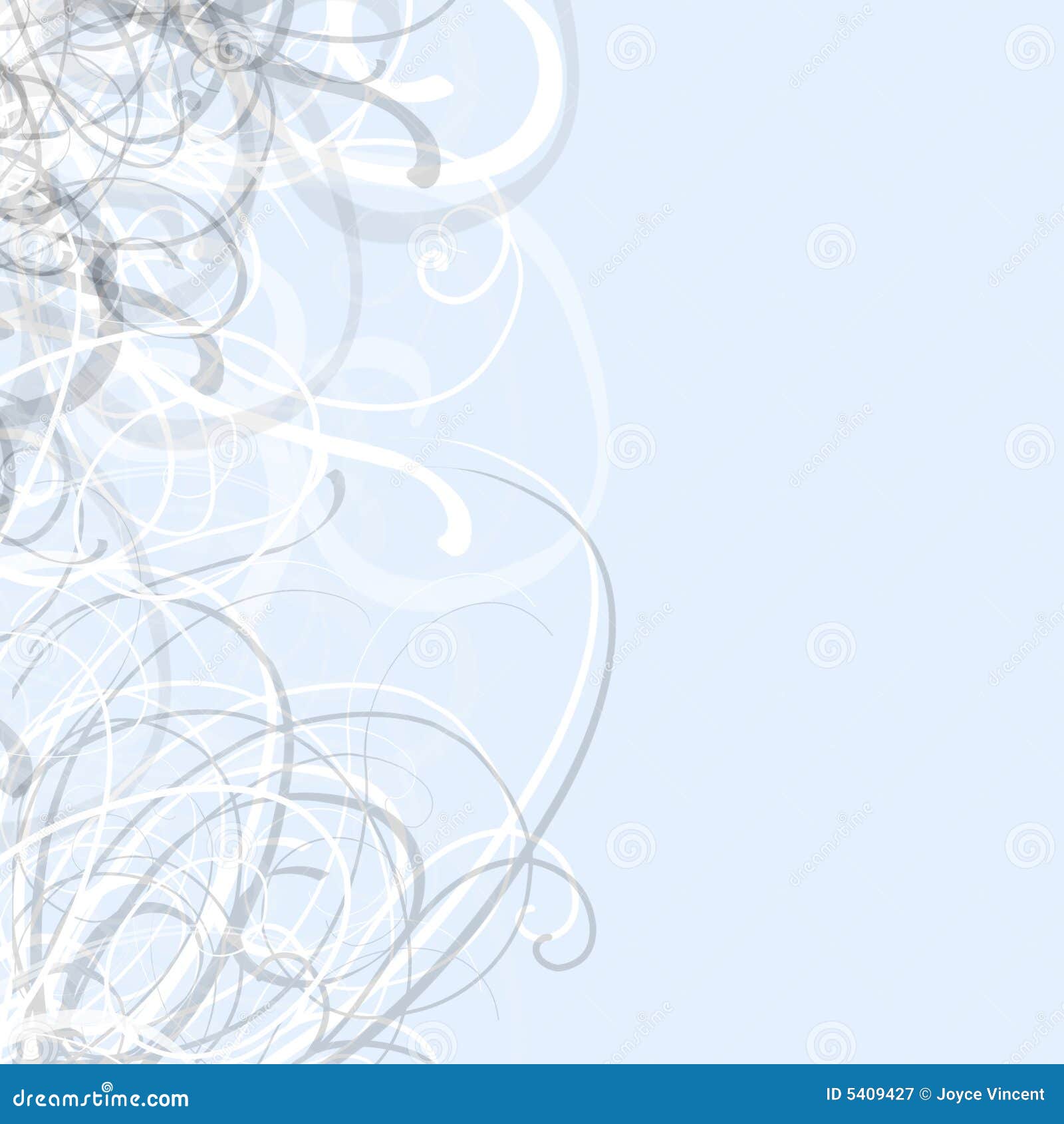 Pretty Blue Swirls Background Stock Illustration - Illustration of cute ...