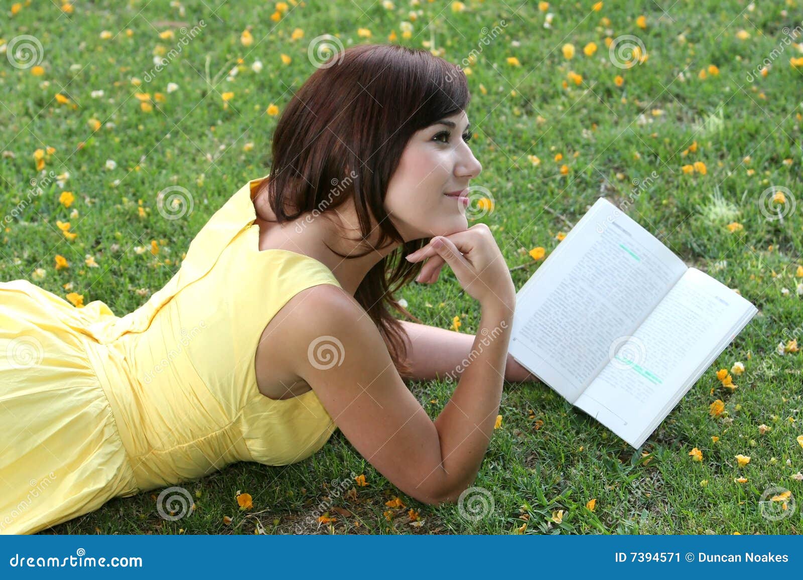Pretty Book Reader stock image. Image of literature, adult - 7394571