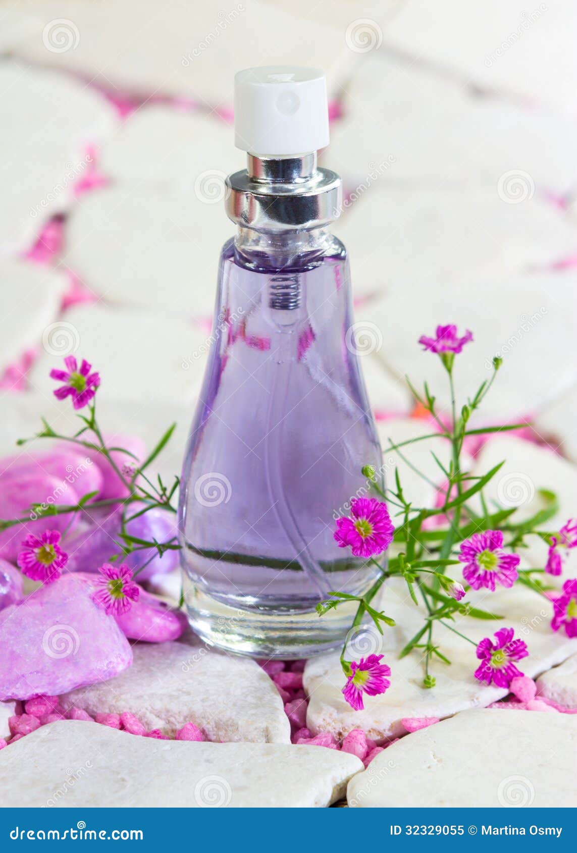 Pretty bottle of perfume stock image. Image of aroma - 32329055