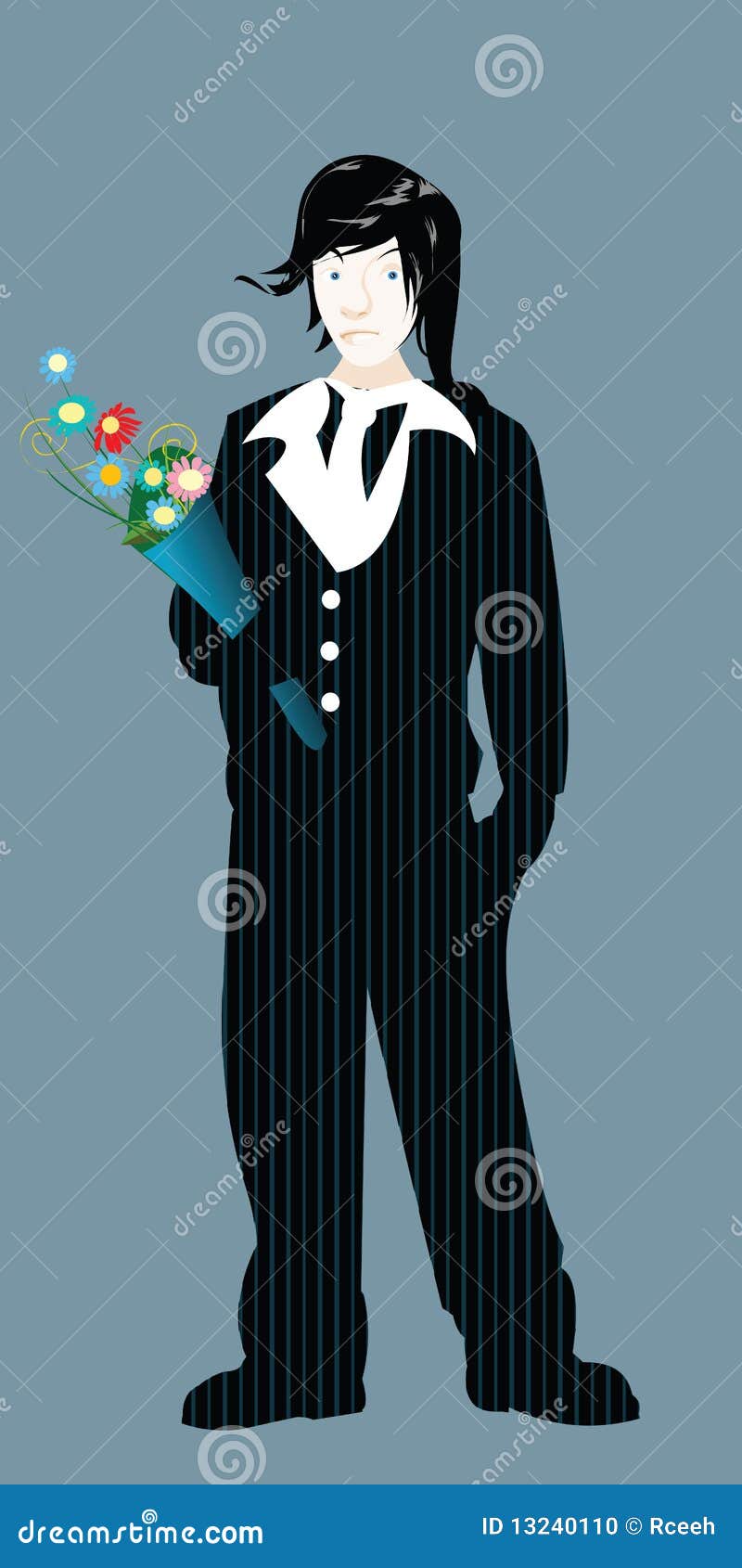 Pretty boy stock vector. Illustration of handsome, fashion - 13240110