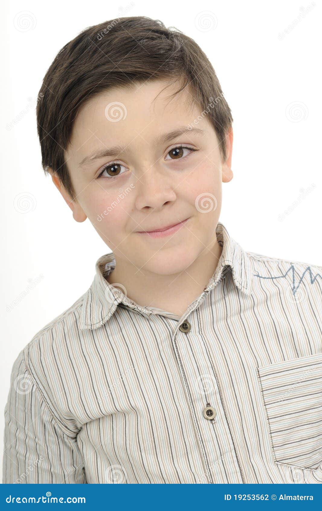 Pretty boy portrait stock photo. Image of studio, proud - 19253562