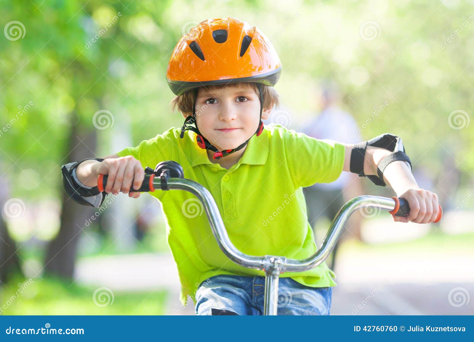 Pretty boy rides cycle stock photo. Image of park, path - 42760760