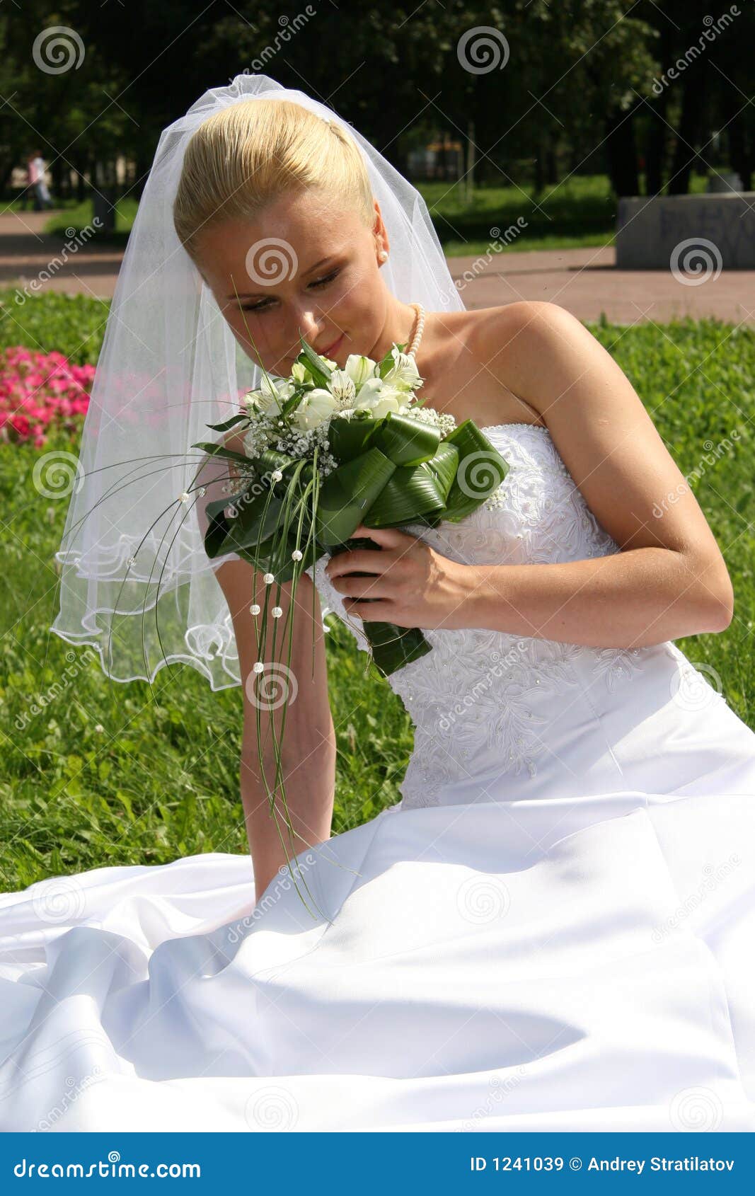 Pretty bride stock image. Image of bride, love, nuptials - 1241039