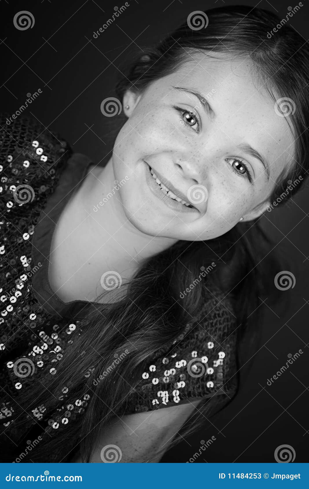 Pretty Brown Haired Child stock image. Image of model - 11484253