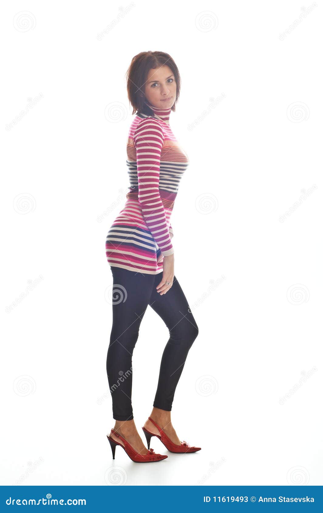 Pretty Brunette Stock Image Image Of Girl Caucasian 11619493
