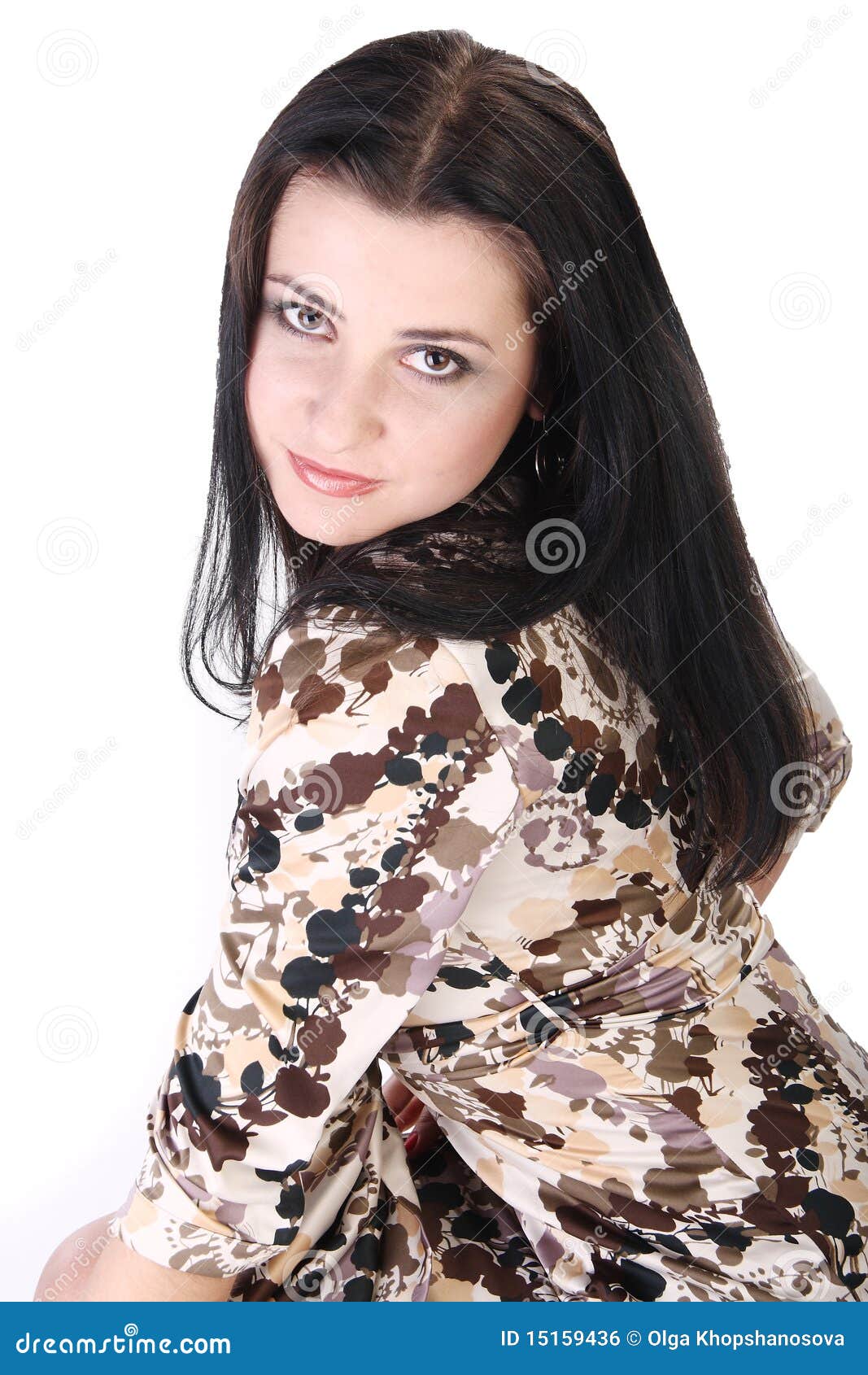 Pretty brunette stock photo. Image of beauty, posing - 15159436