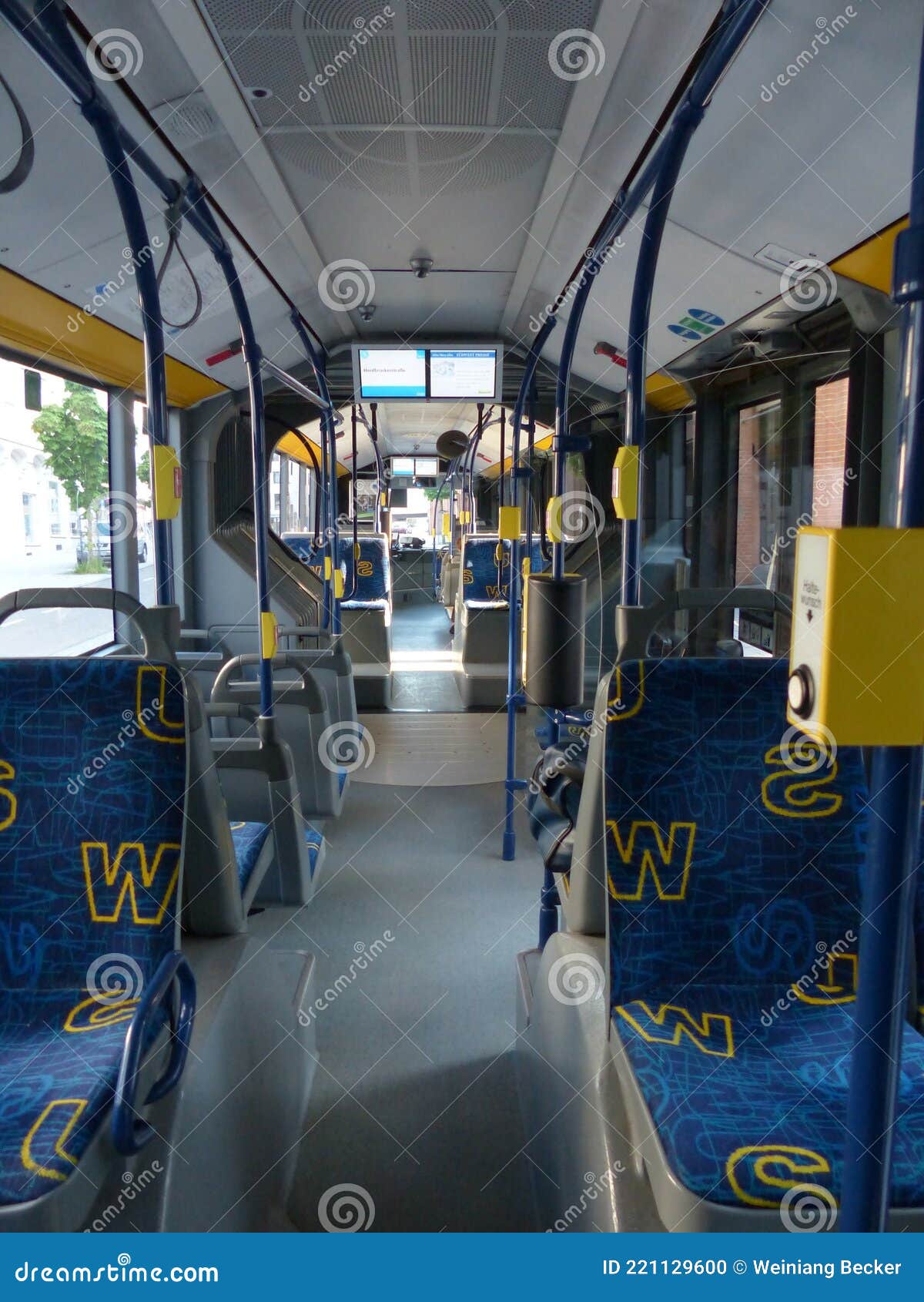 Pretty bus inside editorial image. Image of passenger - 221129600