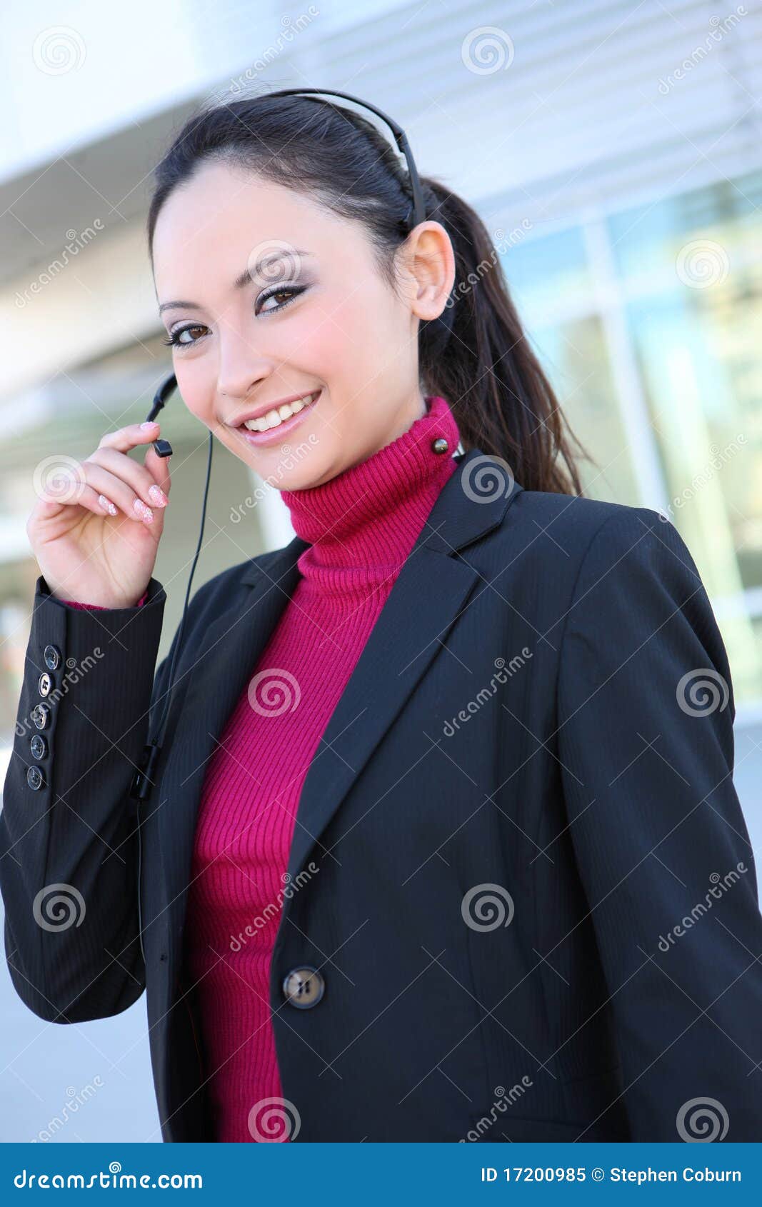 Pretty Business Woman on Phone Stock Image - Image of corporate ...
