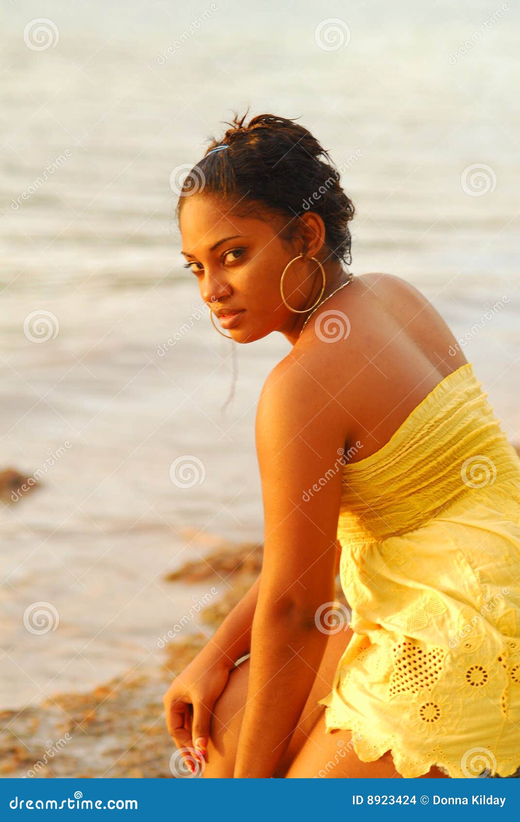 Pretty Caribbean Island Girl Stock Photo - Image of grenadian, mixed ...