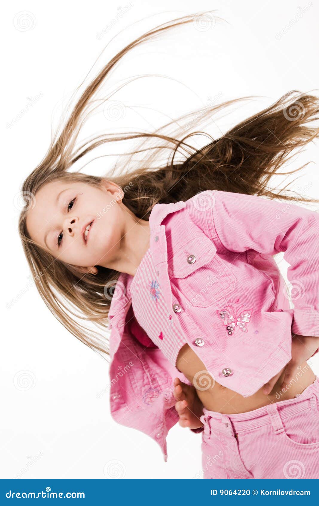 Pretty child girl portrait stock photo. Image of eyes - 9064220