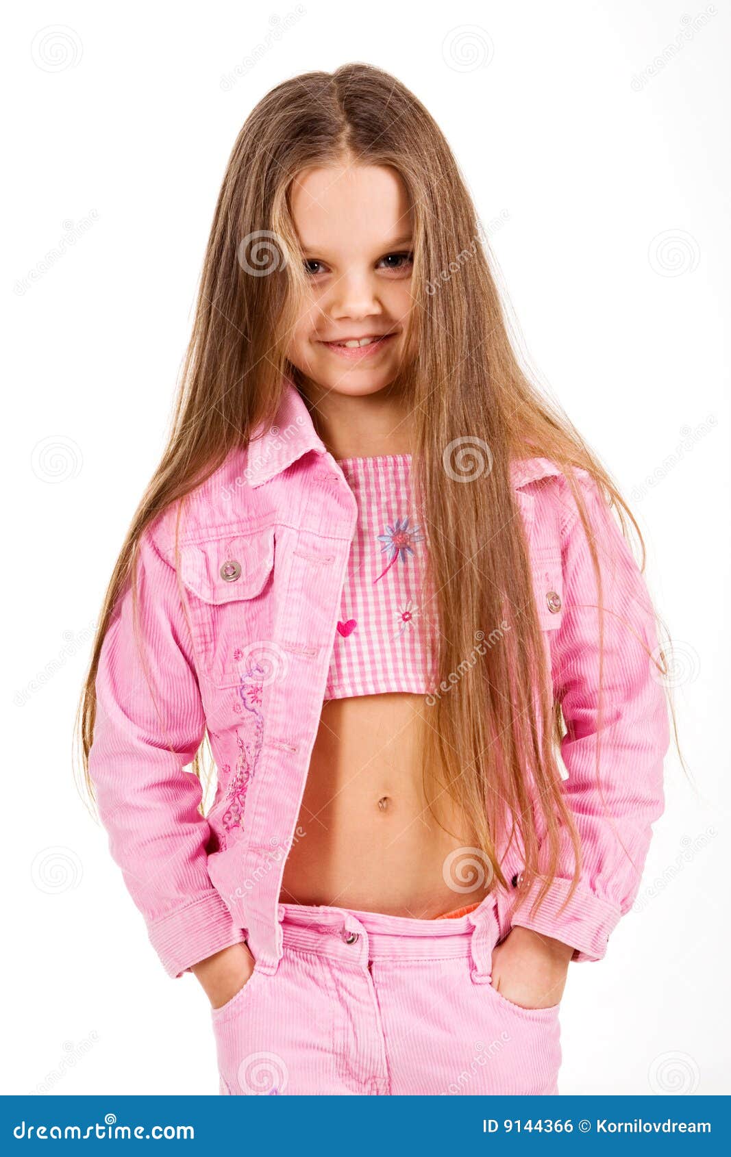 Pretty child girl portrait stock photo. Image of adorable - 9144366