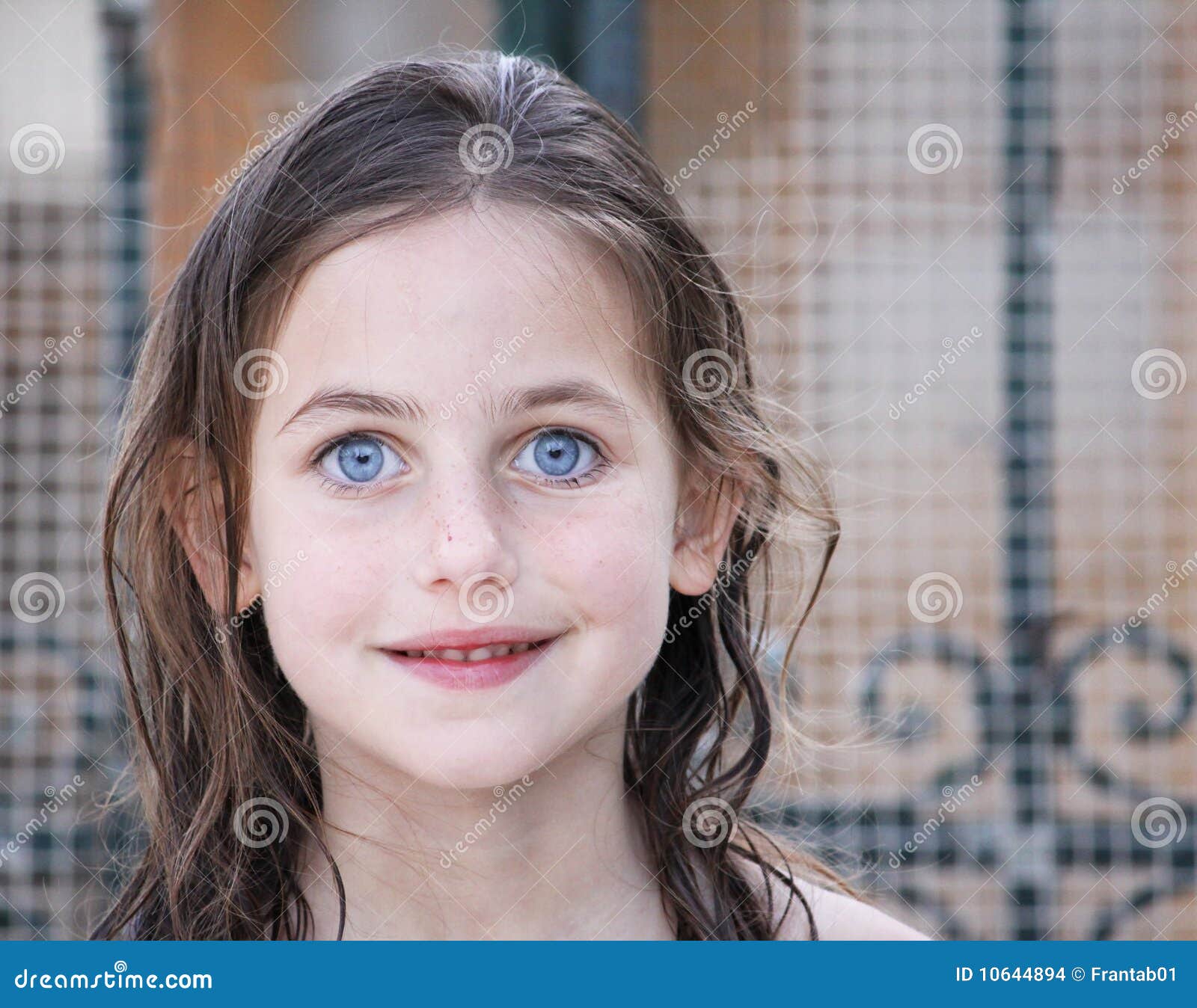 Pretty child portrait stock photo. Image of people, long - 10644894