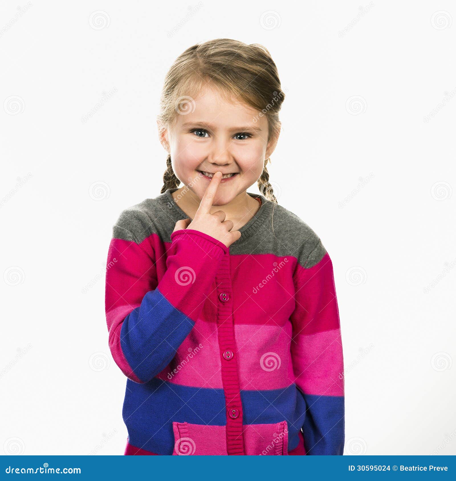 Pretty child stock photo. Image of cartoon, blond, adorable - 30595024